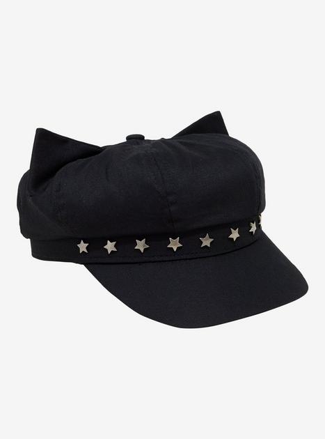 Cat Ear Star Stud Cabbie Hat | Hot Topic