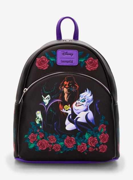 Loungefly Disney Villains Trio Roses Mini Backpack | Hot Topic