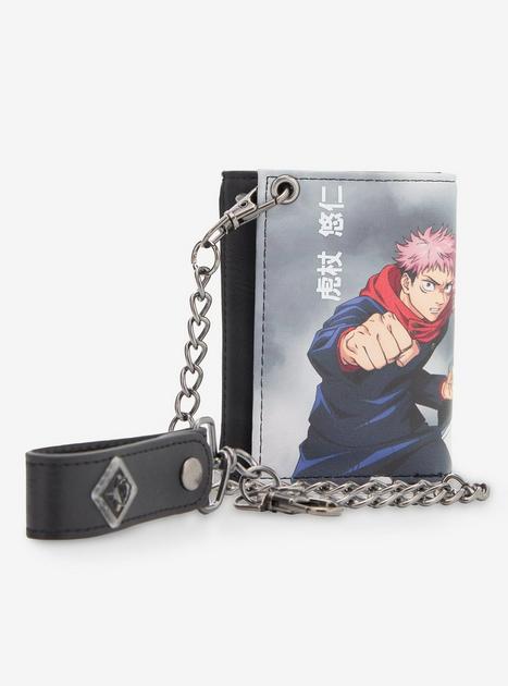 Jujutsu Kaisen Yuji & Sukuna Trifold Chain Wallet | Hot Topic