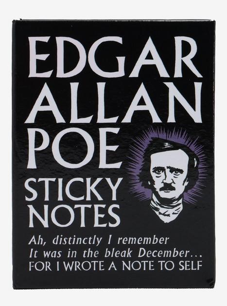 Edgar Allan Poe Sticky Notes | Hot Topic