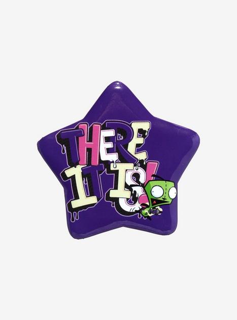 Invader Zim GIR Here It Is Star Button | Hot Topic