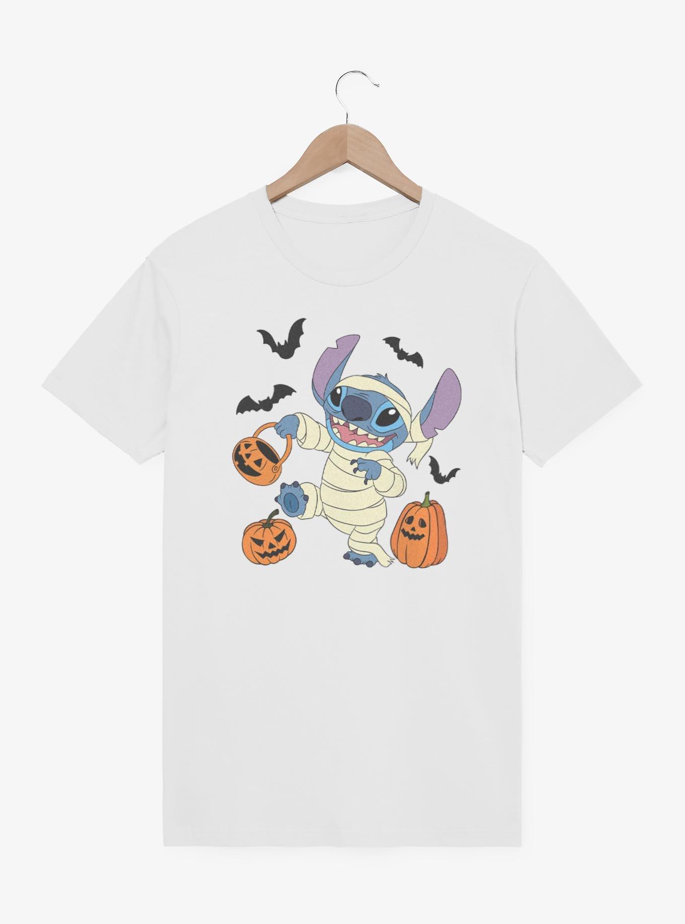 Disney Lilo & Stitch Spooky Mummy Stitch T-Shirt - WHITE | BoxLunch