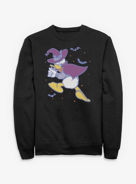 Disney Donald Duck Haunted Donald Sweatshirt - BLACK | BoxLunch
