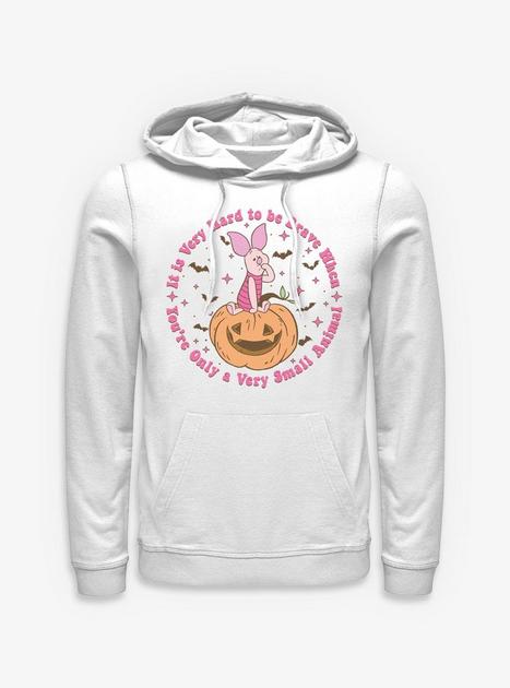 Disney Winnie The Pooh Piglet Very Hard To Be Brave Spooky Hoodie ...