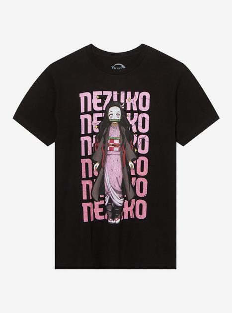 Demon Slayer: Kimetsu No Yaiba Nezuko Name & Portrait T-Shirt | Hot Topic
