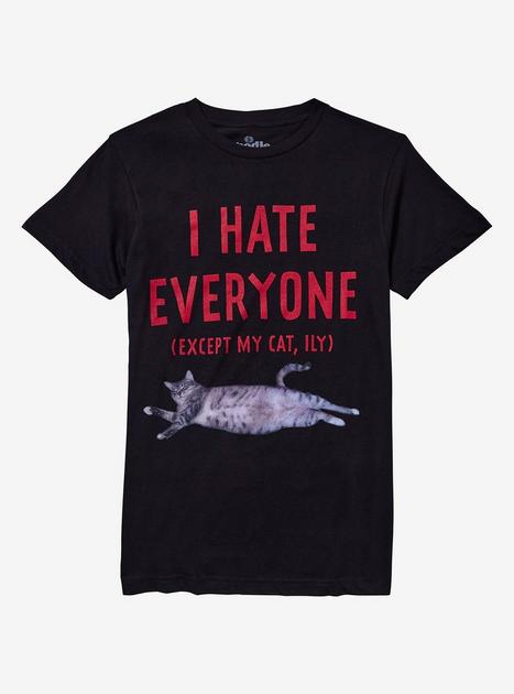 I Hate Everyone Cat T-Shirt By Goodie Two Sleeves | Hot Topic