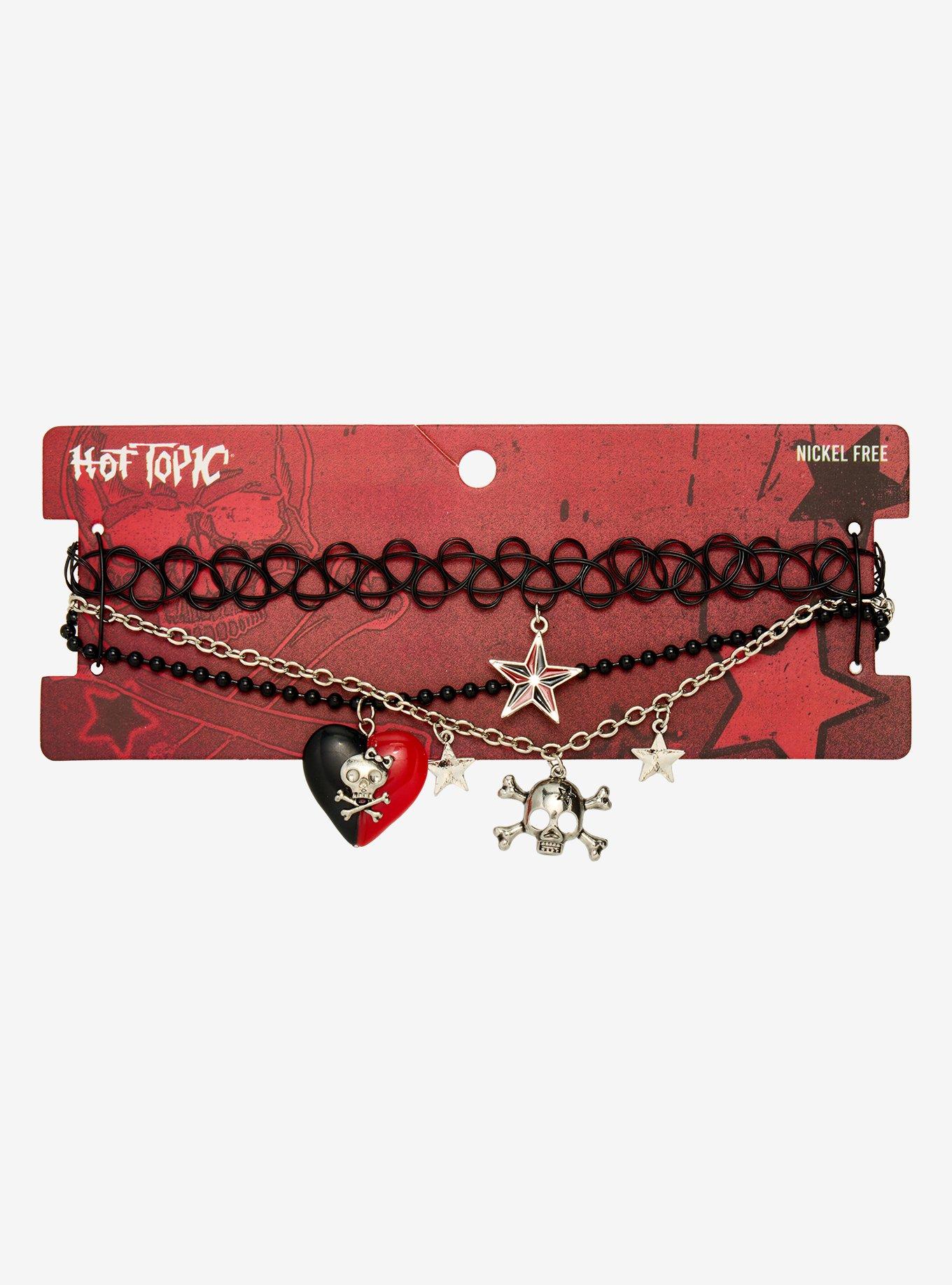 Skull & Crossbones Star Necklace Set | Hot Topic