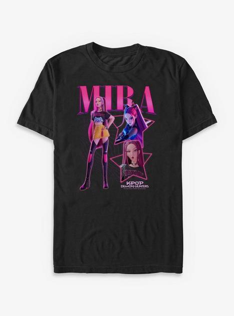 KPop Demon Hunters Y2K Mira Big & Tall T-Shirt - BLACK | Hot Topic