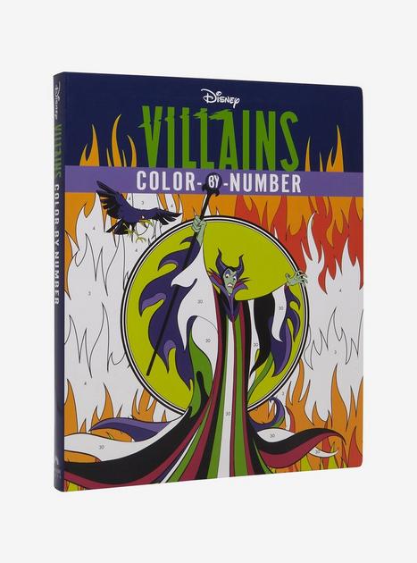 Disney Villains Color-By-Number Book | Hot Topic