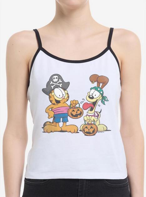 Garfield And Odie Pirate Halloween Costumes Girls Cami - WHITE | Hot Topic
