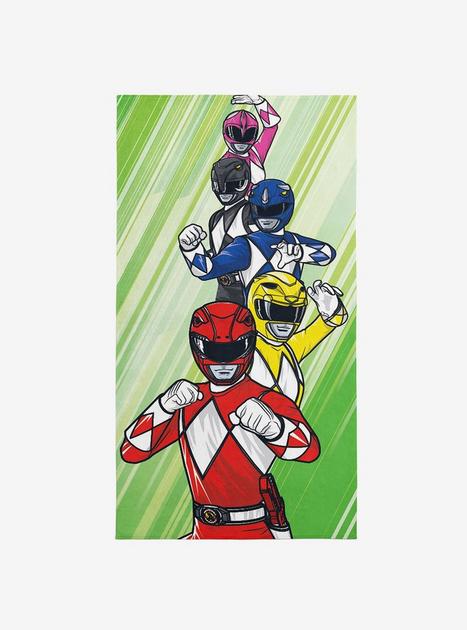Mighty Morphin Power Rangers Teammates Forever Microfiber Beach Towel ...