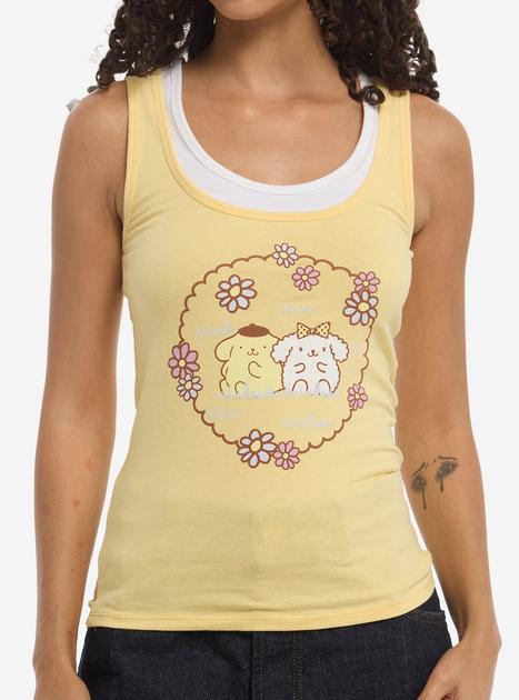 Pompompurin Layered Girls Tank Top | Hot Topic