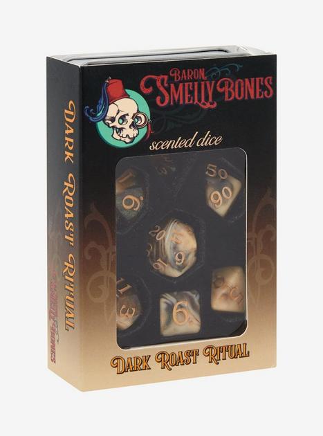 Baron Smelly Bones Dark Roast Ritual Scented Polyhedral Dice Set | Hot ...