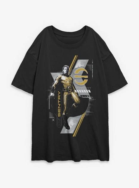 Marvel Thunderbolts* Sentry Womens Oversized T-Shirt - BLACK | BoxLunch