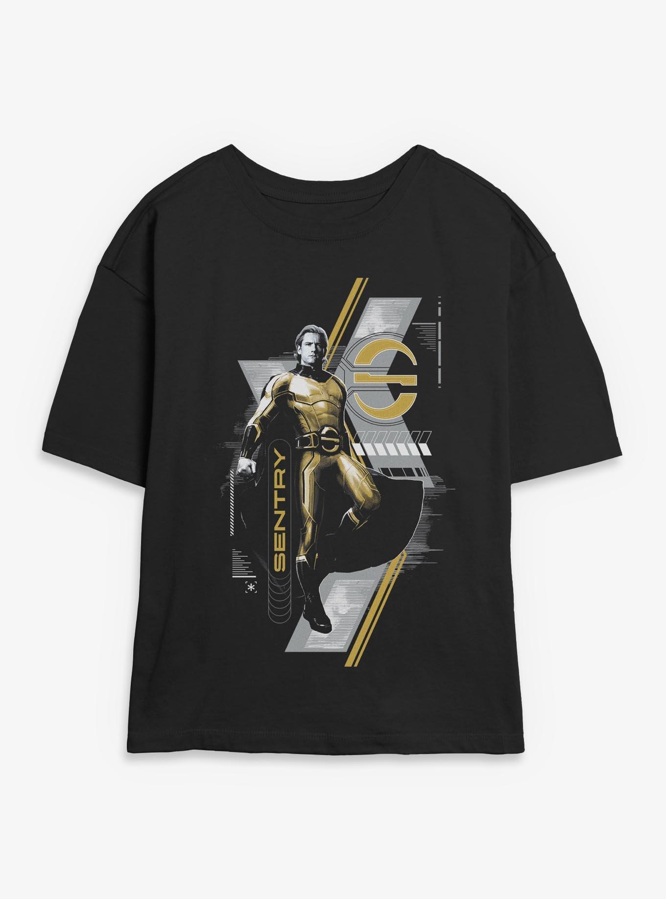 Marvel Thunderbolts* Sentry Womens Skimmer T-Shirt - BLACK | BoxLunch