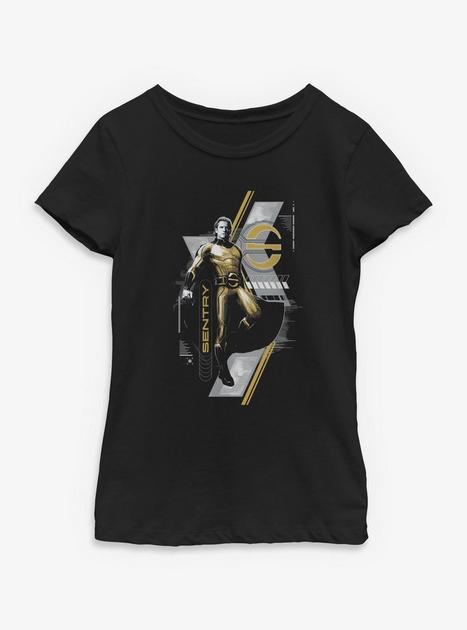 Marvel Thunderbolts* Sentry Youth Girls T-Shirt - BLACK | BoxLunch