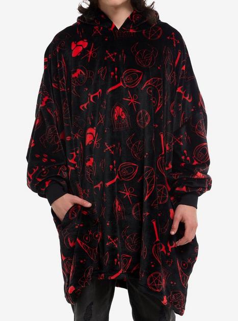 Hazbin Hotel Alastor Fuzzy Oversized Hoodie | Hot Topic