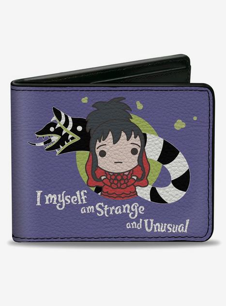 Beetlejuice Chibi Lydia and Sandworm Strange and Unusual Bifold Wallet ...