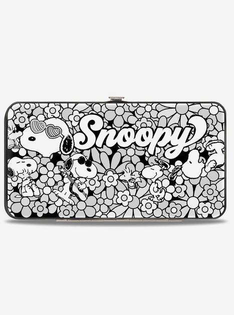 Peanuts Snoopy Poses and Daisy Flowers Hinged Wallet | BoxLunch