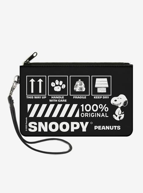 Peanuts Snoopy Care Symbols 100% Original Zip Clutch Wallet | BoxLunch