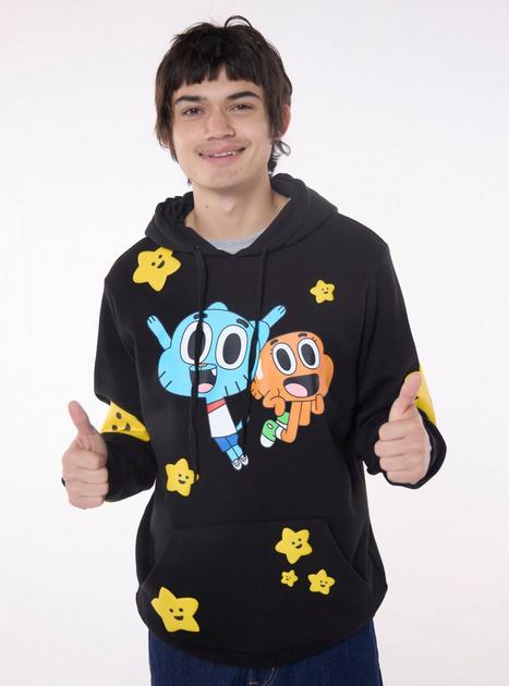 The Amazing World Of Gumball Darwin & Gumball Stars Hoodie | Hot Topic