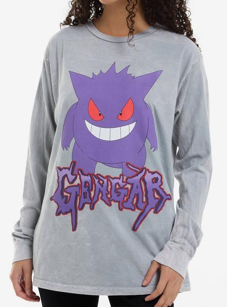 Pokémon Gengar Mineral Wash Long-Sleeve T-Shirt | Hot Topic