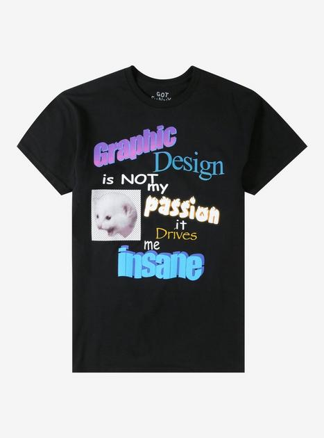 Graphic Design Cat T-Shirt By Got Funny? | Hot Topic