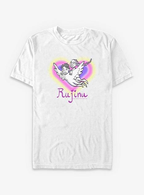 KPop Demon Hunters Rumi and Jinu Rujinu Heart T-Shirt - WHITE | Hot Topic