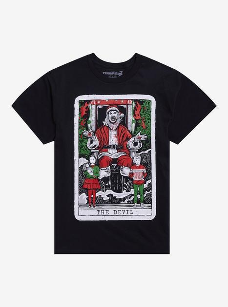 Terrifier 3 Santa Tarot T-Shirt By Vertebrae33 | Hot Topic