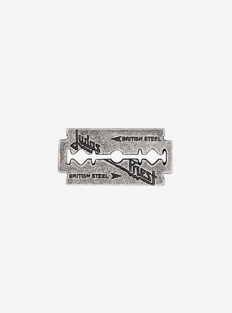 Alchemy of England Judas Priest Razorblade Badge | Hot Topic