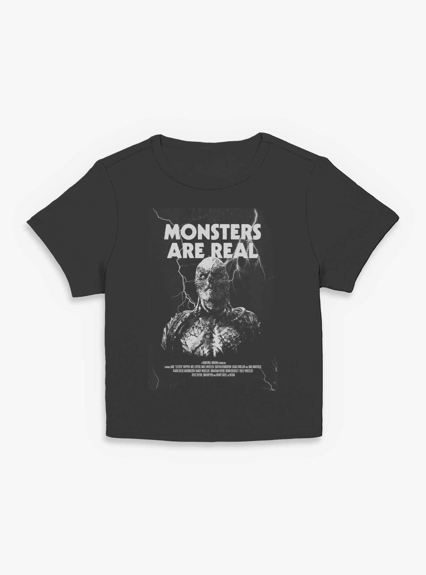 Stranger Things Monsters Are Real Girls Baby T-Shirt - BLACK | Hot Topic