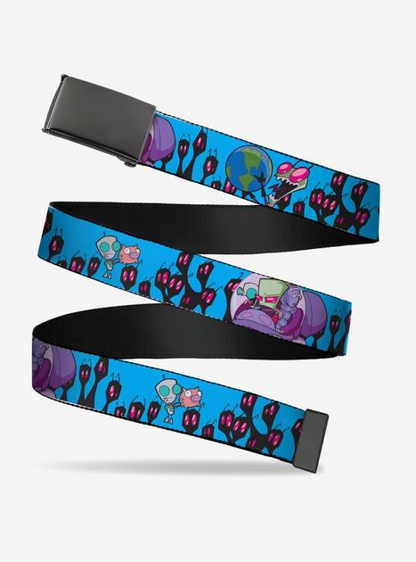 Invader Zim GIR and Piggy Rule the World Poses Adjustable Clamp Buckle ...