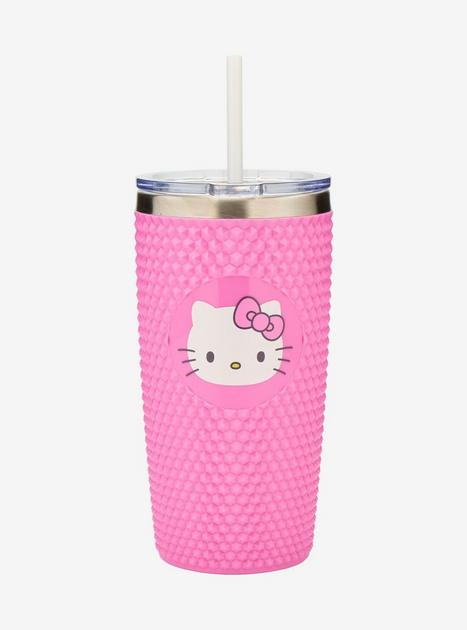Hello Kitty Pyramid Stud Stainless Steel Travel Cup | Hot Topic