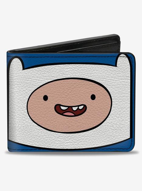 Adventure Time Title Logo and Finn Smiling Face Bifold Wallet | Hot Topic
