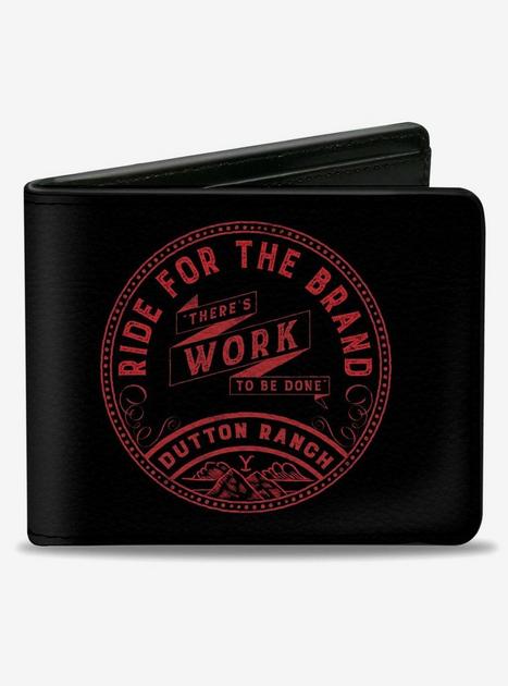 Yellowstone Showtone Ride For the Brand Dutton Ranch Logo Bifold Wallet ...