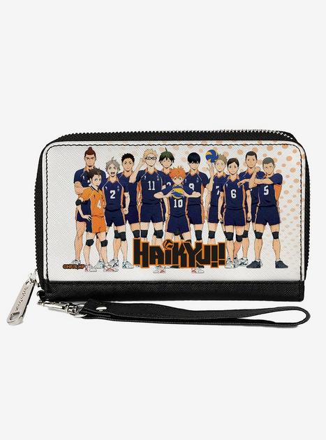 Haikyu!! Karasuno High School Team Group Pose Zip Around Wallet | Hot Topic