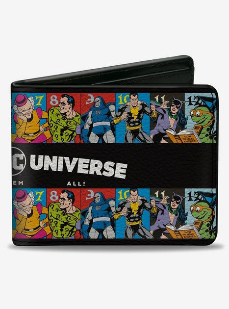 DC Comics Villains Of the DC Universe Character Blocks Bifold Wallet ...