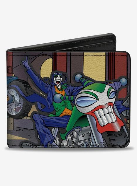 DC Comics Batman Chasing Joker On Motorcycle In Tunnel Scene Bifold ...
