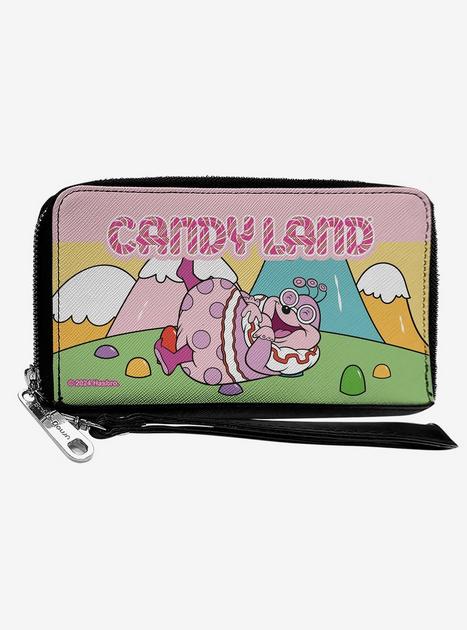 Candy Land Jolly Laughing and Gum Drop Mountains Zip Around Wallet ...