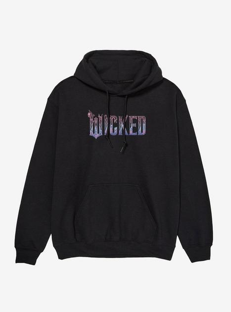 Wicked: For Good Pink Stylized Logo Hoodie | Hot Topic