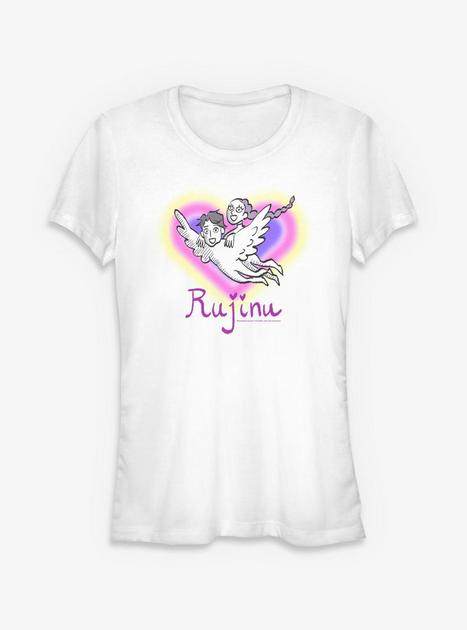 KPop Demon Hunters Rumi and Jinu Rujinu Heart Girls T-Shirt - WHITE ...