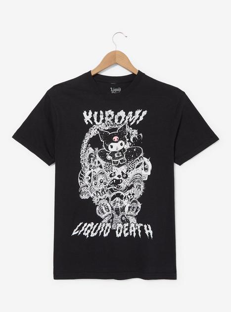 Sanrio Kuromi x Liquid Death Tonal Portrait T-Shirt - BoxLunch ...