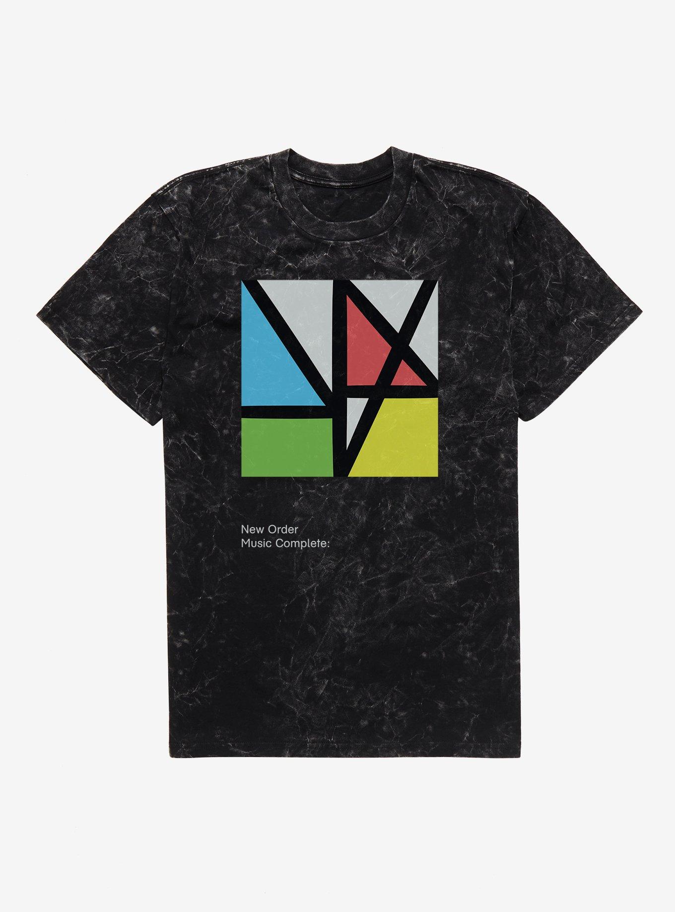 New Order Music Complete Mineral Wash -Shirt - BLACK | Hot Topic