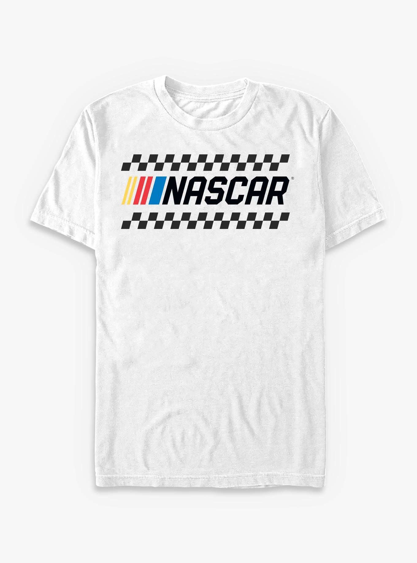 NASCAR Racing Checker Logo T-Shirt - WHITE | Hot Topic