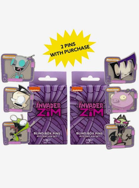 Invader Zim Mystery Enamel Pin Blind Box Series 2 Pack | Hot Topic