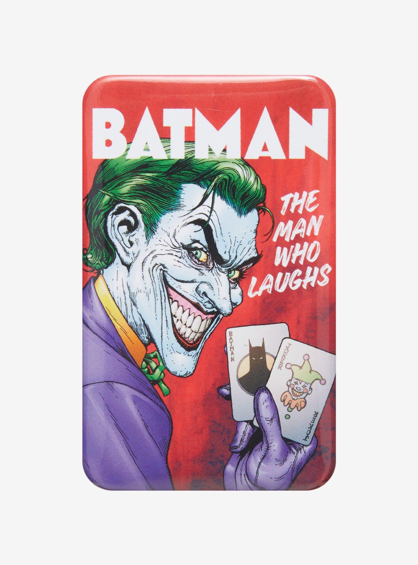 DC Comics Batman Joker The Man Who Laughs Rectangular Button | Hot Topic