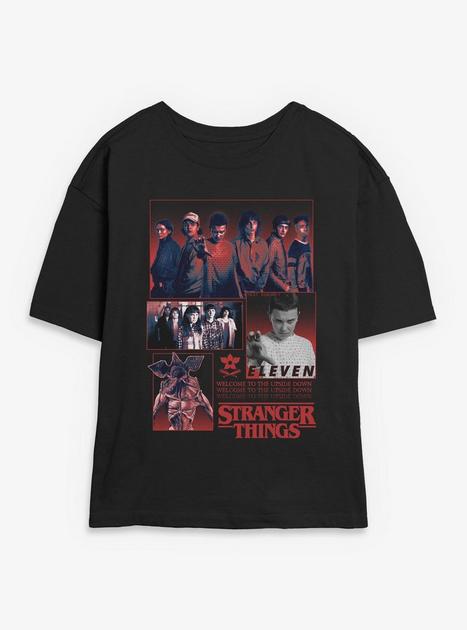 Stranger Things Iconic Moments Girls Skimmer T-Shirt - BLACK | Hot Topic