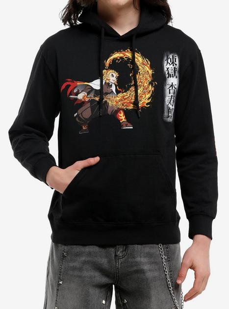 Demon Slayer: Kimetsu No Yaiba Mugen Train Rengoku Flame Hoodie | Hot Topic
