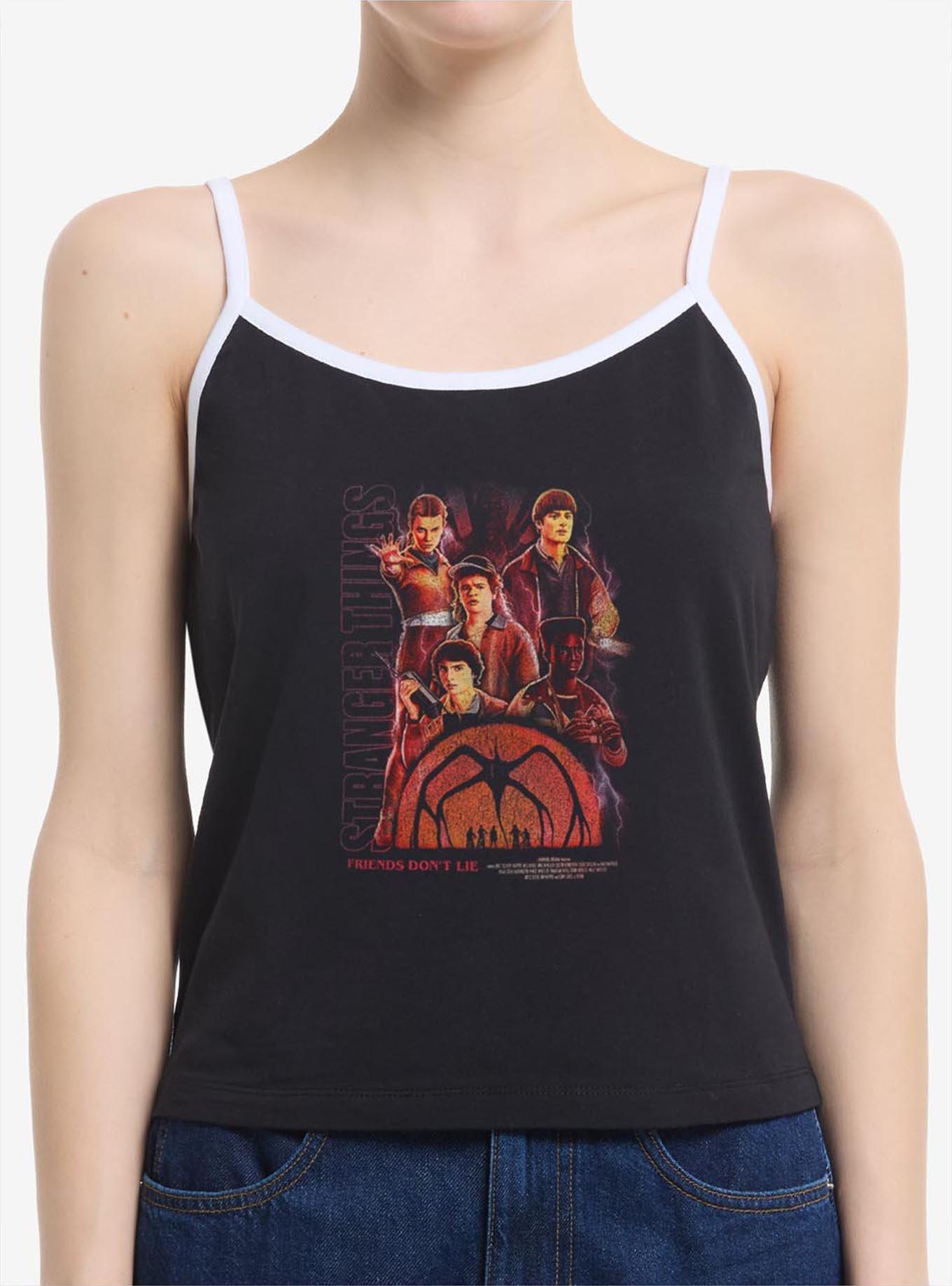Stranger Things Friends Collage Girls Cami Hot Topic Exclusive - BLACK ...