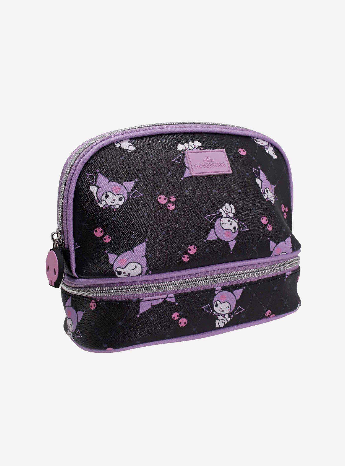 Sanrio Kuromi Double Layer Makeup Bag | Hot Topic